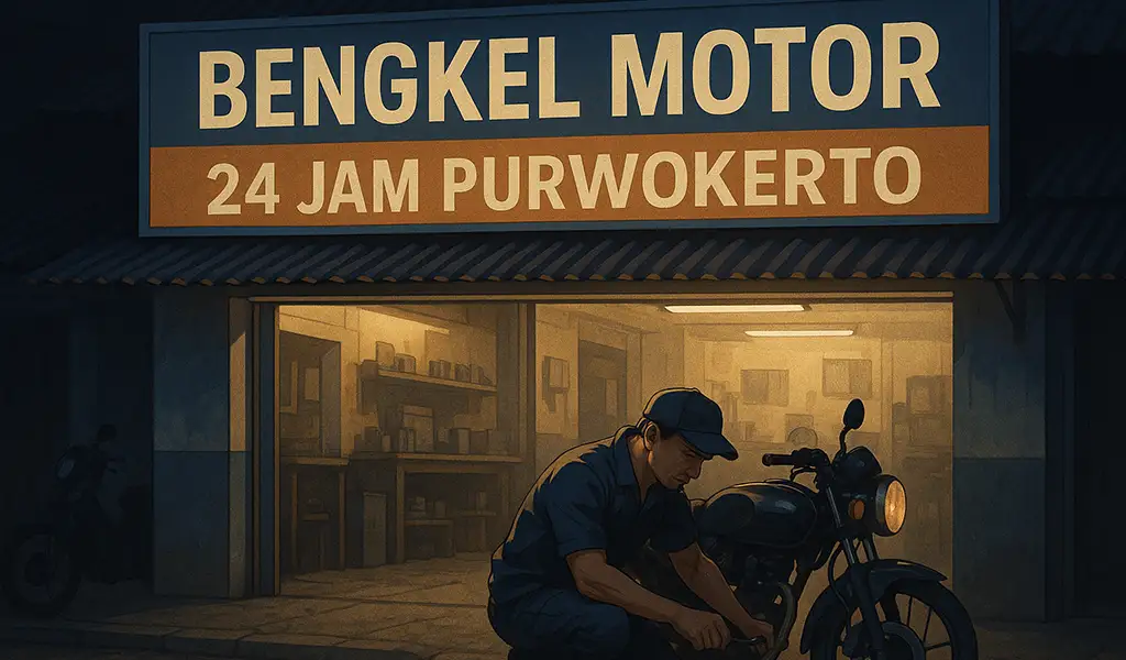 4 Rekomendasi Bengkel Motor 24 Jam Purwokerto